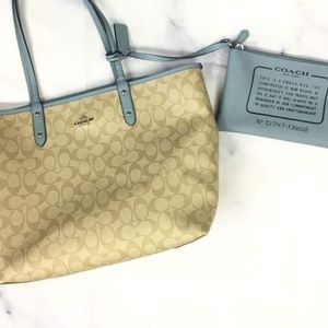 Coach | Bags | Coach Reversible Purse And Pouch | Poshmark